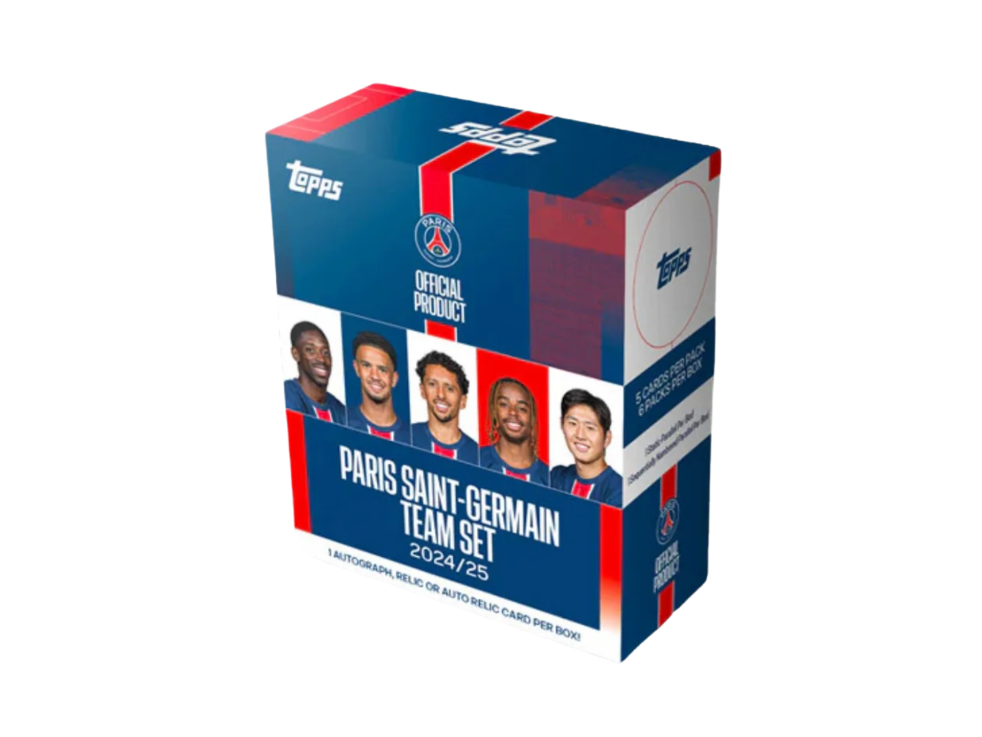 Topps - Paris Saint-Germain Soccer Team Set 2024/25 - Rip & Ship