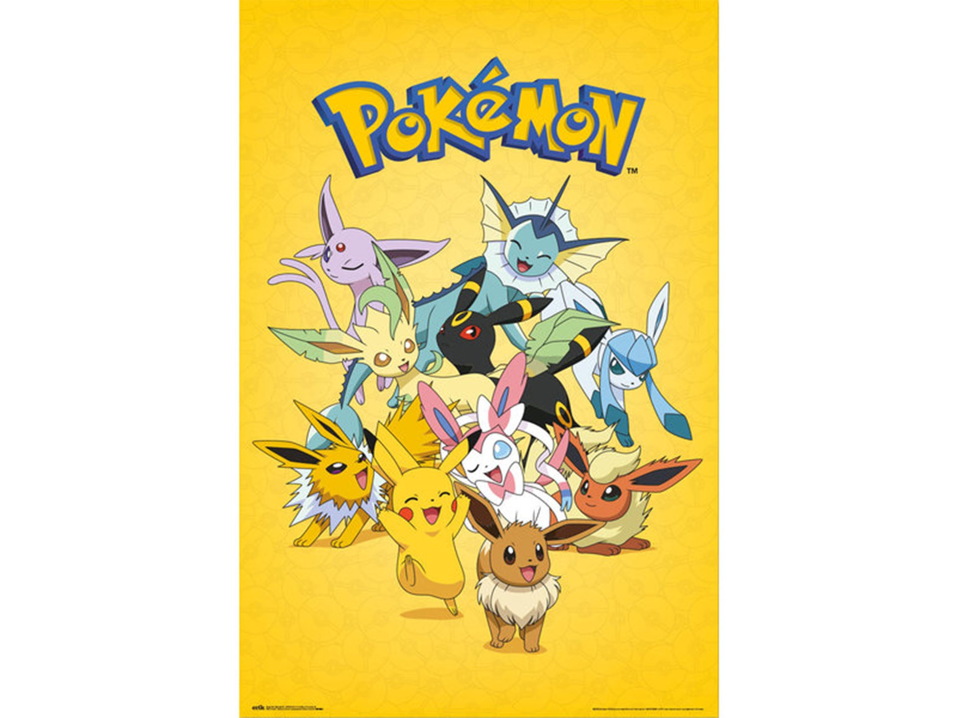 Pokémon Poster Eevee Evolutions kopen? PokeFamily.nl
