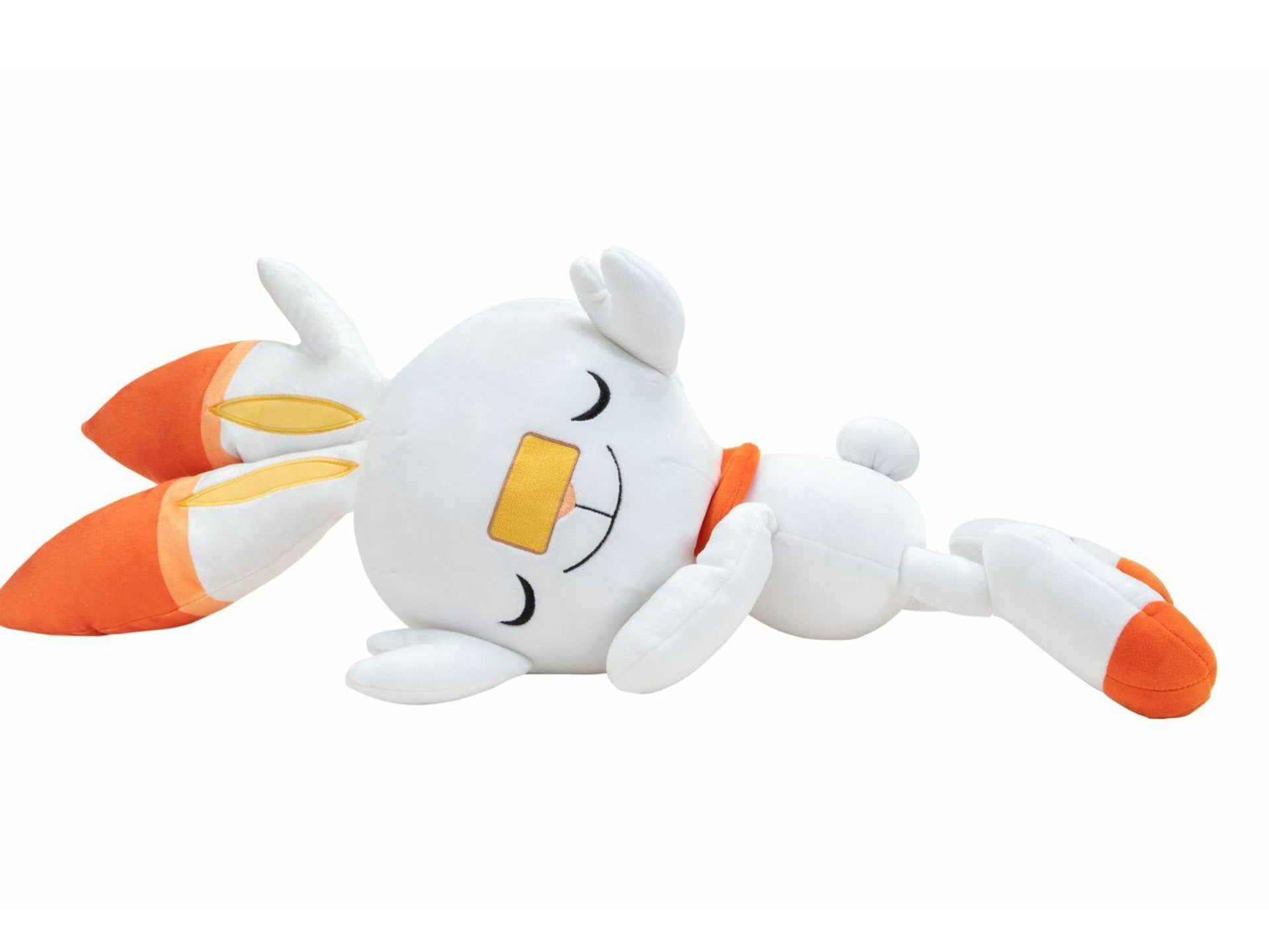 Pokemon knuffel - slapende Scorbunny 45cm kopen? PokeFamily.nl